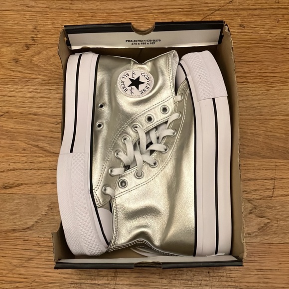 Converse | Shoes | Converse Ctas Hi Lift White Goldwhiteblack Womens ...